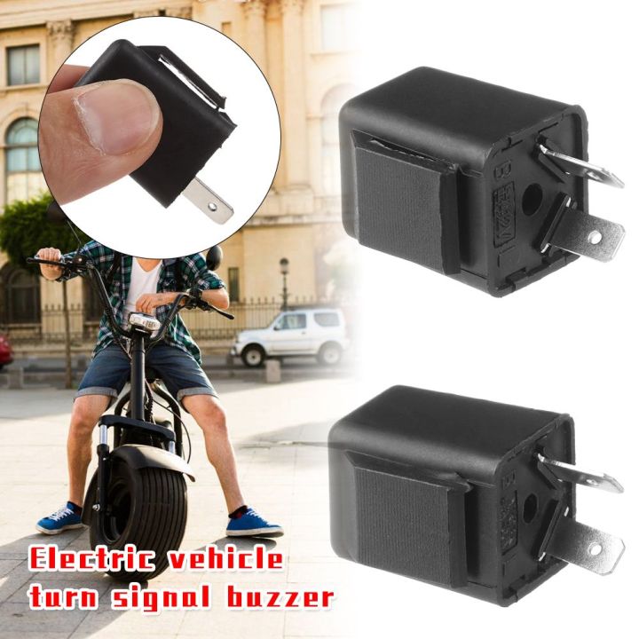1/2pcs Black LED Flashers Electric Vehicle Accessories Relay Turn ...