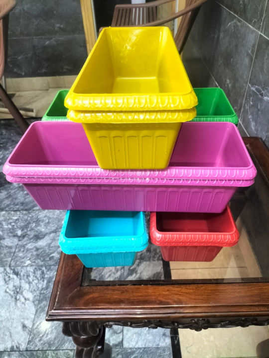 Pack of 5 Large Kiyari pots for plants-Kiyari -Kiyari for plants-Kiyari ...