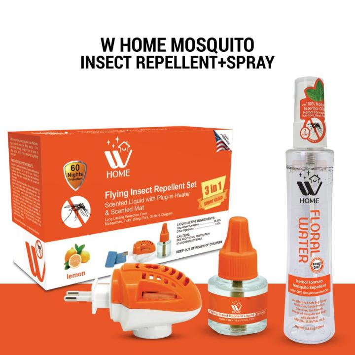 WBM Home Dengue Defense Kit | 3-in-1 Liquid Machine Set + Mosquito ...