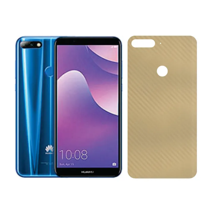 Huawei Y7 Prime (2018) Back Paper OB Carbon Golden Sheet Anti-stain ...