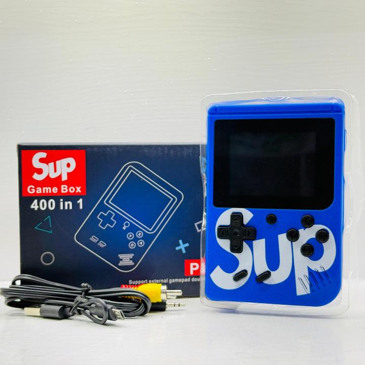 SUP Game 400-in-1 handheld console for kids. Includes puzzles, racing ...