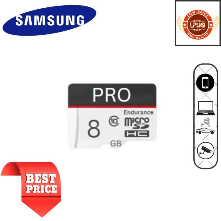 SAMSUNG PRO Memory card 8GB Micro SD Card High Quality Speed With [1 ...