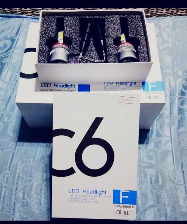 C6 Led Headlights For Any Bike Or Car -H4 (2 PCS) | Daraz.pk