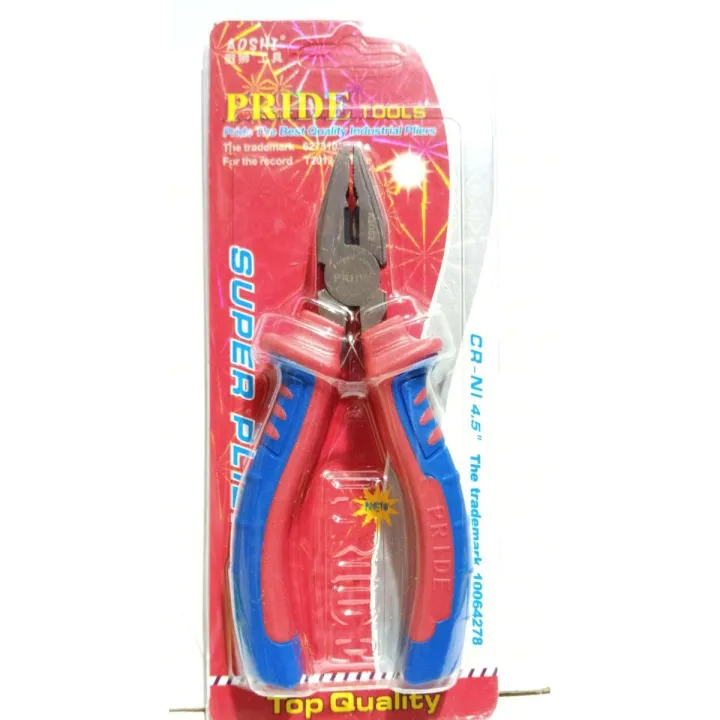 Pride Combination Plier 4.5" With Rubber Grip Handle | Daraz.pk
