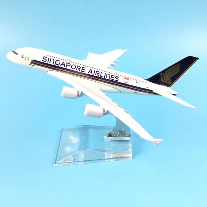 Airplain MODEL singapore A380 16 cm full metal and alloy body 16 cm ...