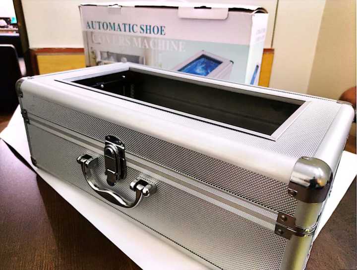Shoe Cover Dispenser Aluminum Body/ Shoe Cover Machine Used in Labs and ...