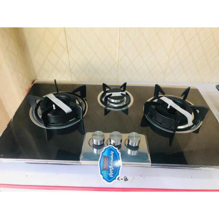 Aramco Gas Stove Steel Hoobs with Metal Nobs | Daraz.pk