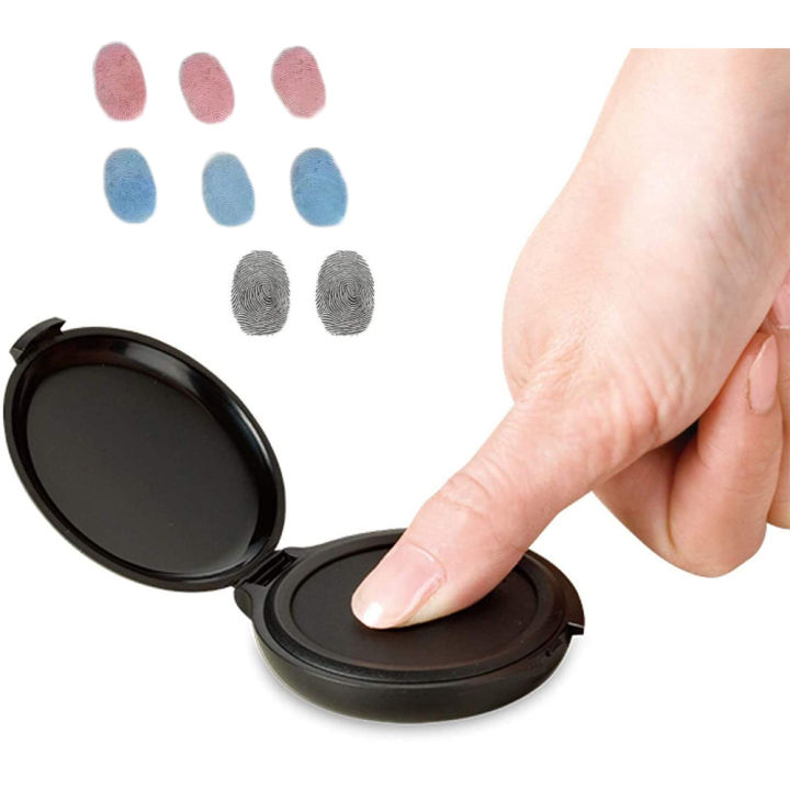 Fingerprint Ink Pad and Ink Pads for Stamps, Thumbprint Ink Pad for ...