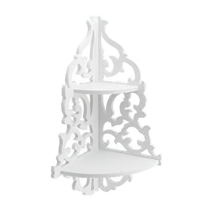 European Pastoral Style Wall Shelf Corner White Style Partition | Daraz.pk