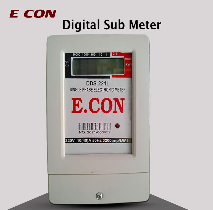 E.CON Digital Single Phase Energy Meter, Single Phase Meter, Digital ...