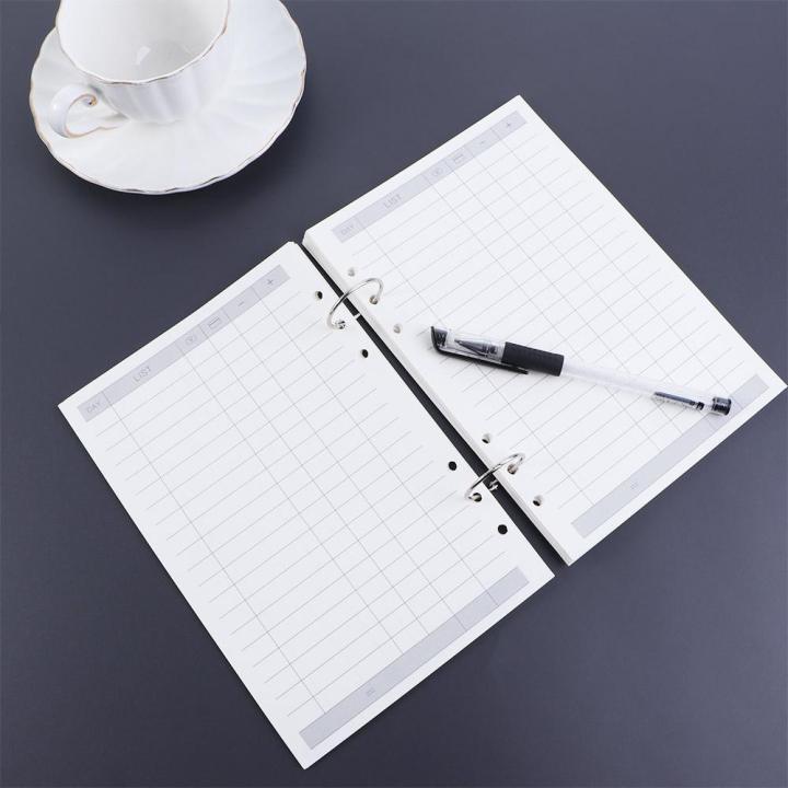 Monthly Weekly A5 A6 A7 Line Dot Daily Planner Spiral Binder Paper ...