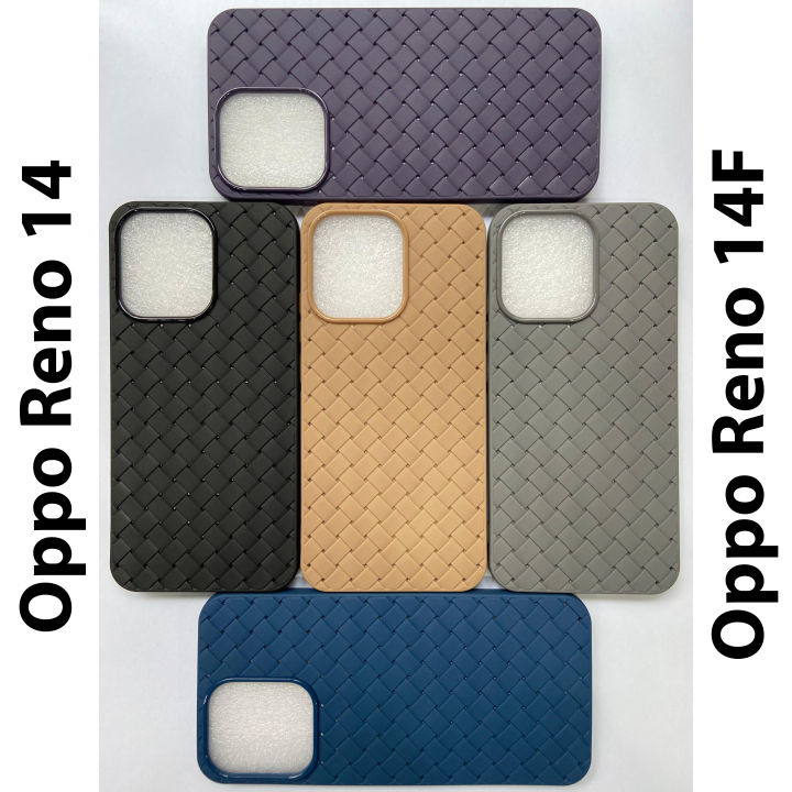 Oppo Reno 14 / Reno 14F – Premium Woven Back Cover | Silicone Phone ...