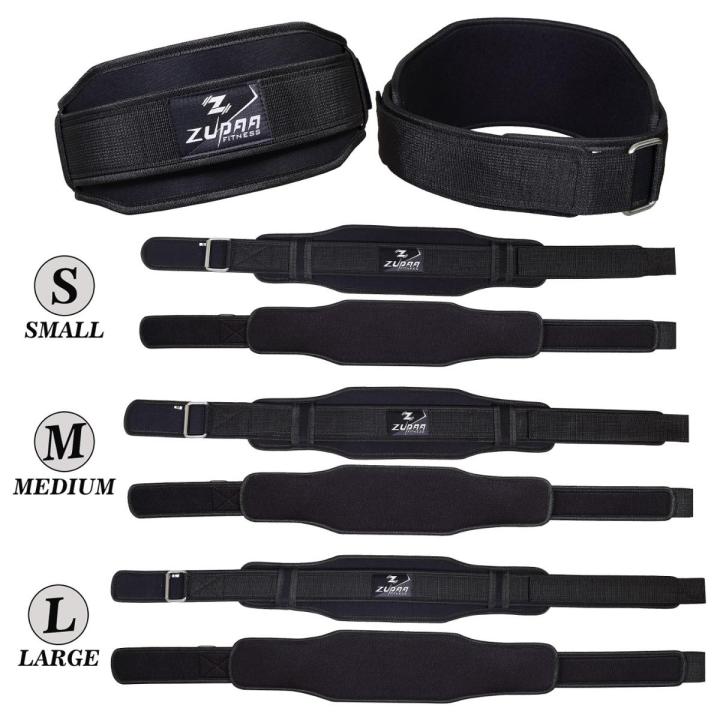 Weight Lifting Belt Gym Training Neoprene Fitness Workout Double ...