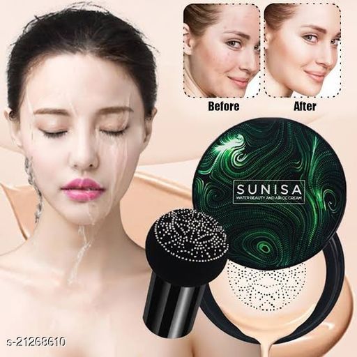 SUNISA Foundation Clear Lasting Waterproof Sweat Proof Mushroom Head ...