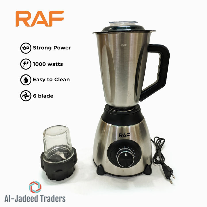 RAF Electric Blender - Electric Juicer with Stainless Steel Jug and Masala Grinder - 1.5L ...