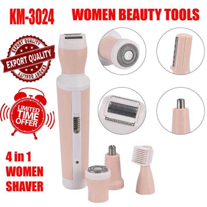 Original 3024 Rechargeable Women Skin Shaver suit Nose Eyebrow Trimmer ...