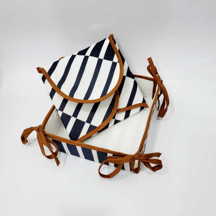 Bread & Roti Basket • in Box 1 Basket with 1 Quilted Romal • Size 8 ...