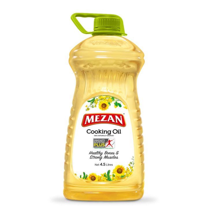 MEZAN Cooking Oil 100 Percent Naturally Sourced 4.5 Liters | Daraz.pk