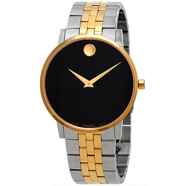 Movado Museum Two-tone Stainless Steel Black Dial Quartz Watch for ...