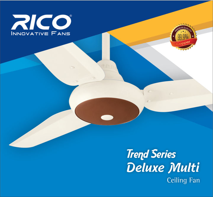Rico Innovative 30 -Watt Invertor Ceiling Fan - AC DC Deluxe Multi ...