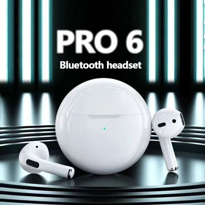 AirPods Pro 6 Hi-Fi Wireless Airbuds 5.0 Bluetooth Earphone Slim small ...