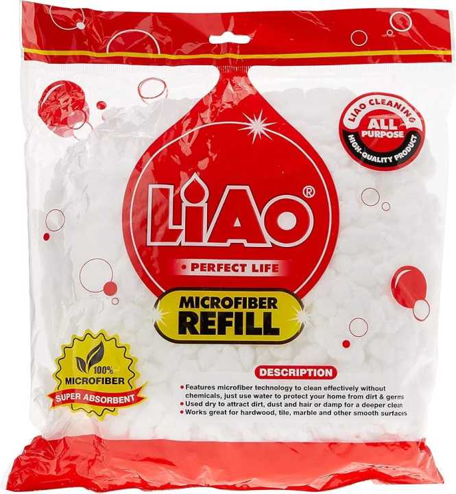 Mop Refill – Super Absorbent 100% Microfiber Head for Floor Cleaning ...
