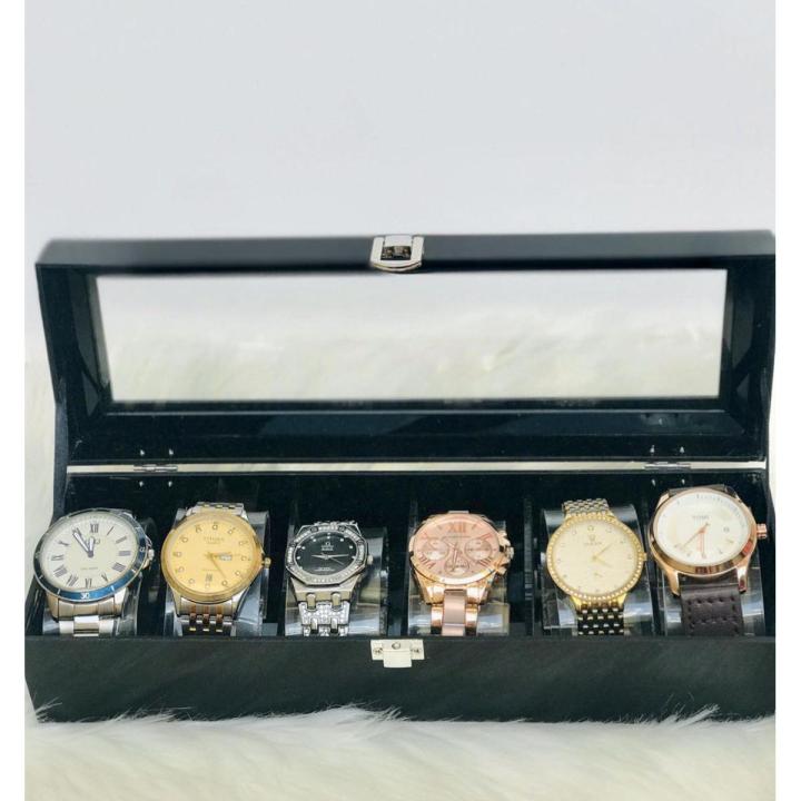 Launched Our New 6 GridsTransparent Acrylic Watch Box With Acrylic ...