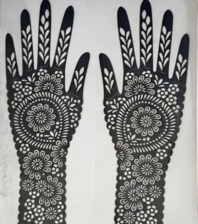 Artisan 1 Pair Different Design Mehndi Sticker Hand For Women,Mehndi ...