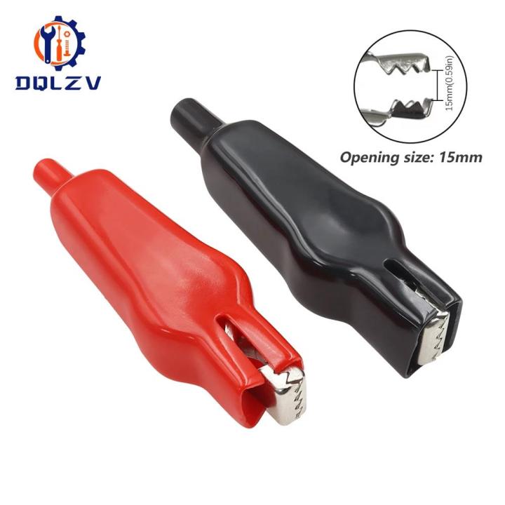 2PCS 20A Alligator Clips Double-end USB Charging Battery Crocodile ...