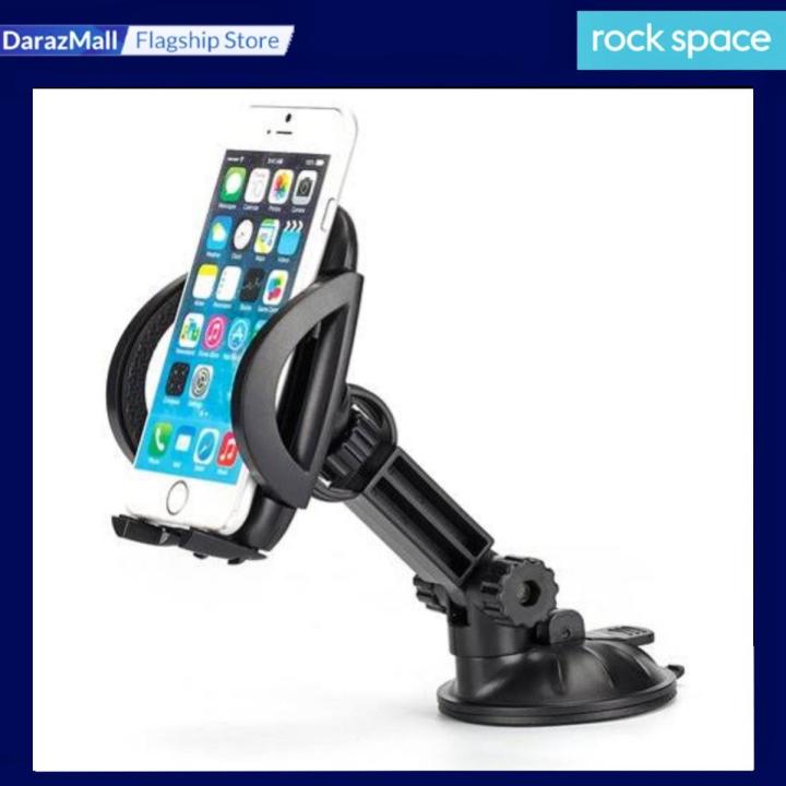 ROCK Retractable Dashboard and Windscreen Car Phone Holder - Black ...