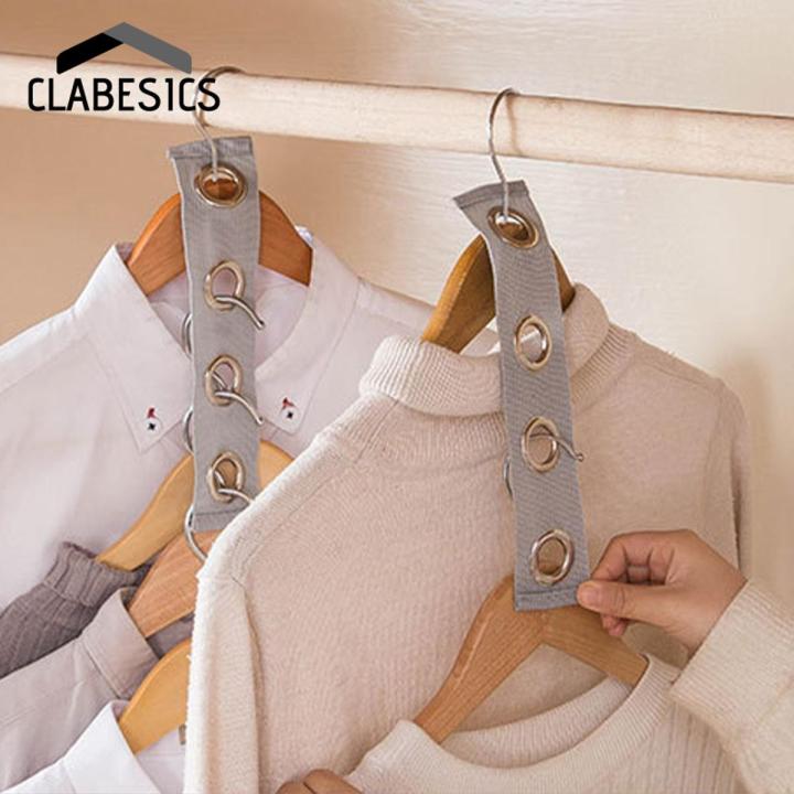 Magic Clothes Hanger Strip Multi-function Hanger Hook Holder Clothes ...