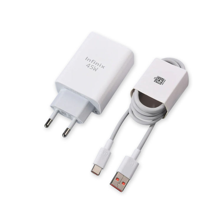 Infinix 45W Fast Charger with 100CM USB Type C Cable Compatible Models ...