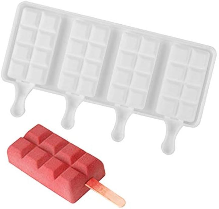 Silicone Popsicle Ice Cream Mold 4 Cavity Without Stick | Daraz.pk
