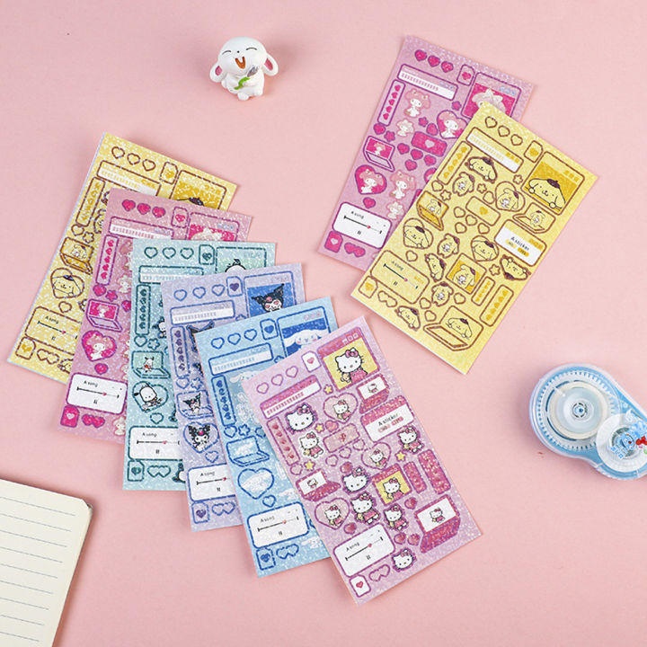 1/5/10Pcs Sanrio Guka Sticker Cute Cartoon Kawaii Stickers DIY Planner ...