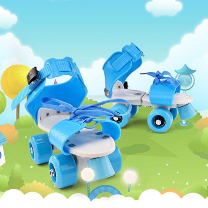 Adjustable Quad Speed Roller Skates Double Row Wheel Shoes | Daraz.pk