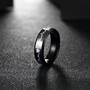 Heart Beat Ring for Mena and Women ECG Ring/ Chala for Boys & Girls ...