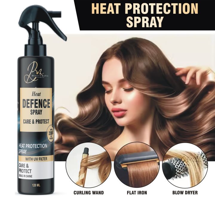 Beauty Mafia Heat Protection Spray | Heat Defence Spray Care & Protect ...
