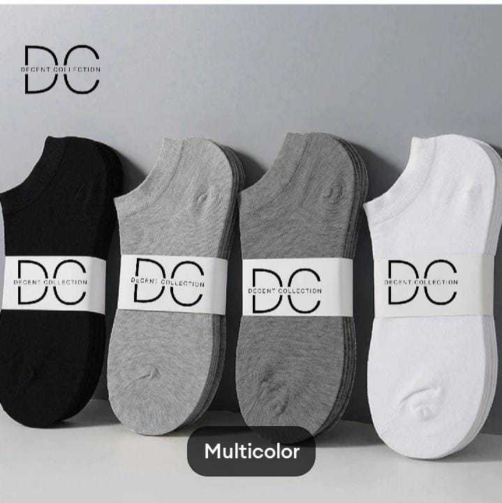 Pack Of 4 Pairs Ankle Socks For Men Women - Random colors | Daraz.pk