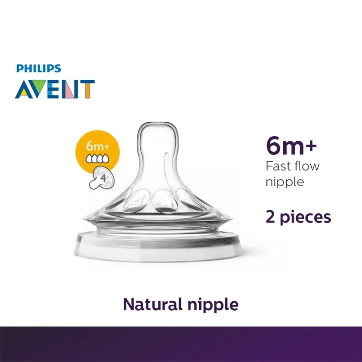 Avent Natural Nipples 2 Teats All Sizes | Daraz.pk