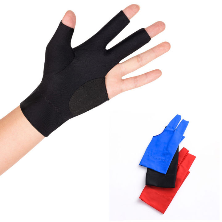 1PC Snooker Billiard Cue Glove Pool Left Hand Open Three Finger ...