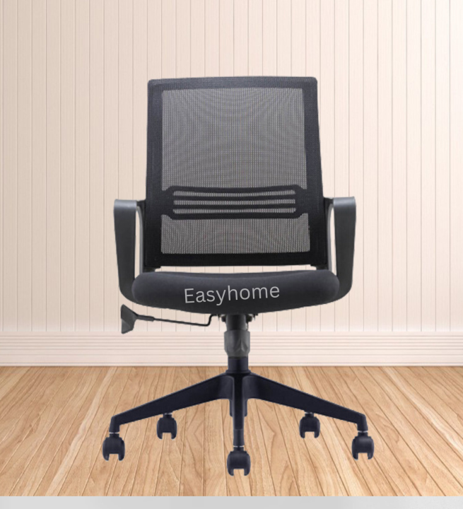 Office Chair Revolving Computer Chair with Mid Mesh Back & Fiber Base ...
