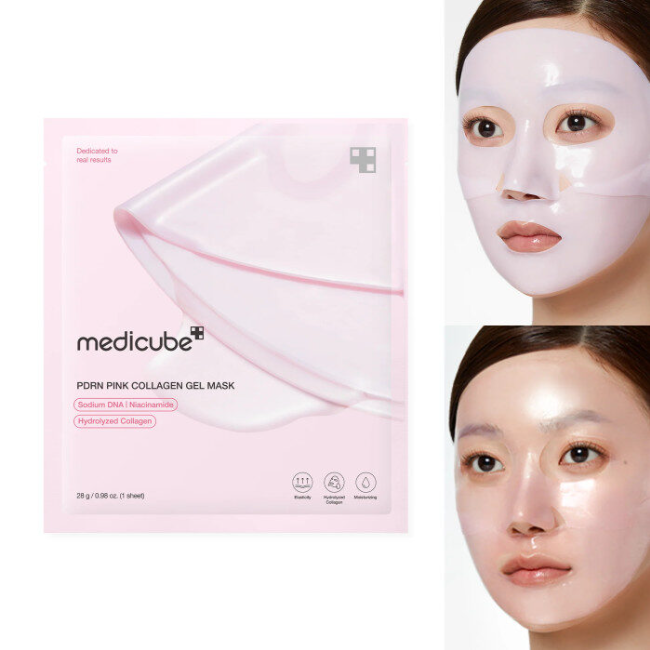 (Medii-cubee's) Pdrn's Pink Collagen's Gel Masks | Hydrating & Firming ...