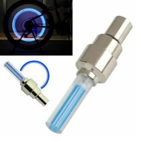 New LED Flash Tire Wheel Valve Cap Light Bike Accessories Green - 1 ...