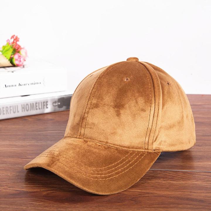 Winter Adult Men Solid Suede Leather Baseball caps Hot Women Unisex ...