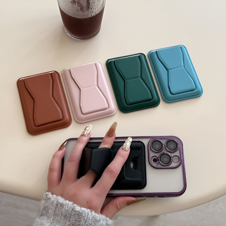 MagSafe Leather Phone Card Holder – Magnetic Wallet for iPhone | Daraz.pk