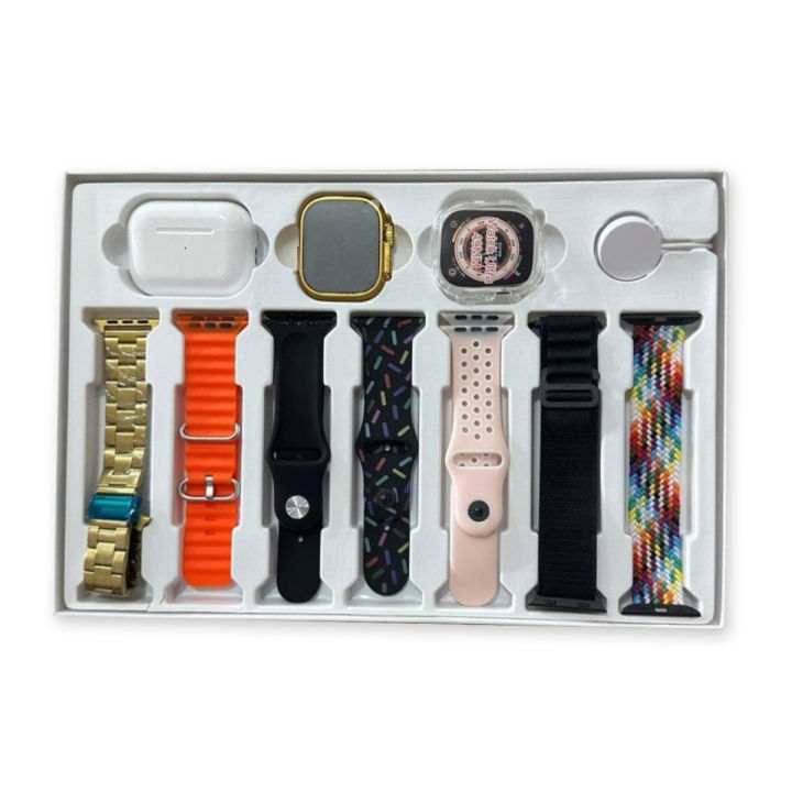 I20 Ultra Max Smartwatch 2.3" HD Display with 10-in-1 Bundle and ...