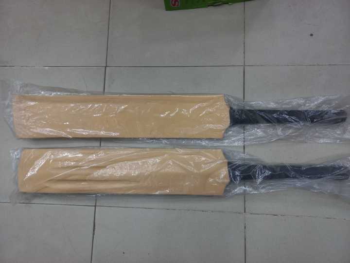 Plain Stickerless Tape Ball Cricket Bat | Long Cricket Tape Ball Bat ...