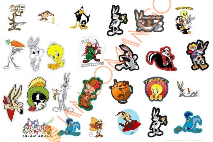 10 Pcs Looney Tunes Cartoon Stickers Pack for Laptop and Phone DIY ...