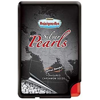 Rajnigandha Silver Pearls Saffron Blended Flavored Cardamom Seed Mouth ...
