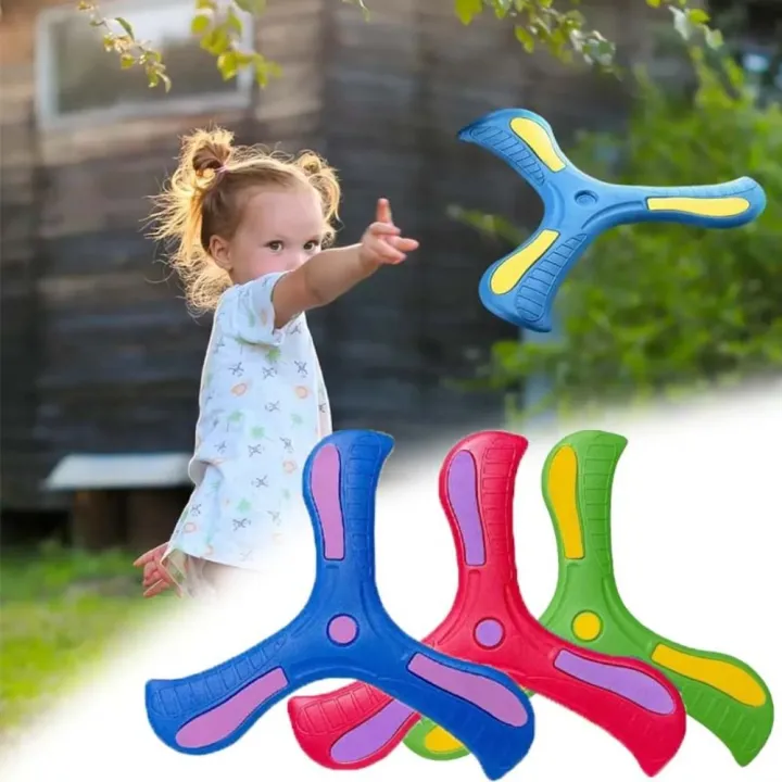 Portable Soft EVA Luminous Boomerang Interactive 360 Degrees Returning ...